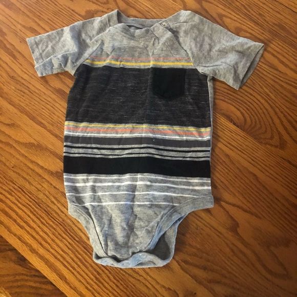 Garanimals | One Pieces | 62 Garanimals Grey Block Striped Bodysuit ...